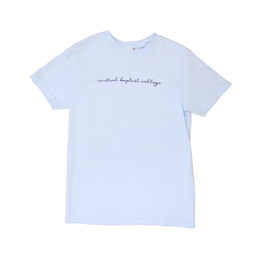 Light Blue Cursive Comfort Colors | Mustang Outfitters